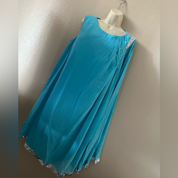 Dresses | Sky Blue Pleated One Arm Top | Poshmark